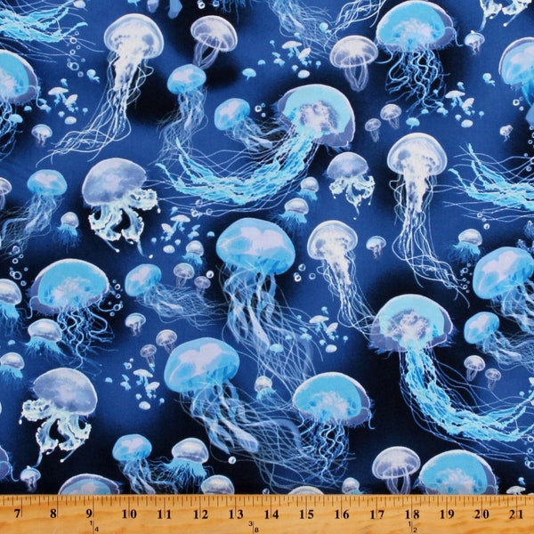 Jellyfish Fabric - Etsy