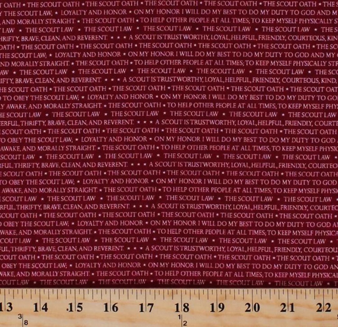 Cotton the Scout Oath Promise Pledge Scout Law Boy Scouts of America ...