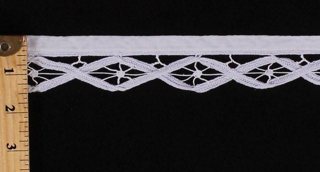 White Battenberg Lace Renaissance Trim Trimming Edging Border Lace ...