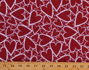 Watercolor Love Fabric Love Multi Colored With Triangles by - Etsy