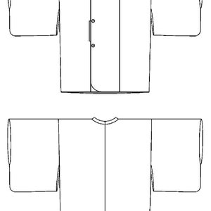 Folkwear #143 Japanese Michiyuki Kimono-style Jacket Coat Smock ...