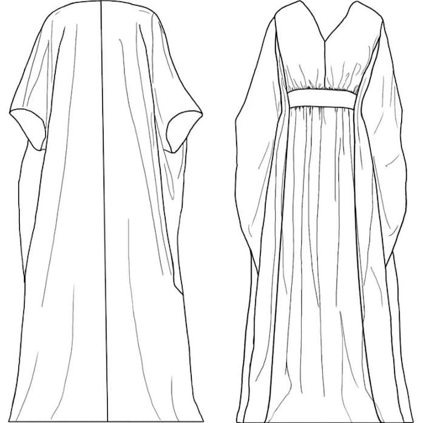 Kaftan Pattern - Etsy
