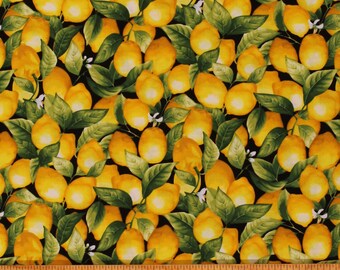 Watercolor Citrus Fruits Fabric Citrus Fruits by - Etsy