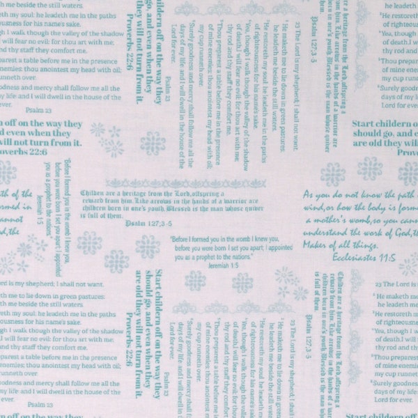 Scripture Fabric - Etsy