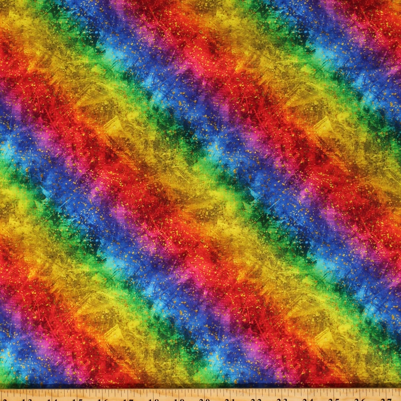 Rainbow Fabric - Etsy