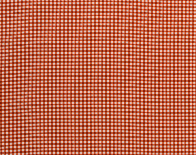 Orange Plaid Fabric Pumpkin Fall Plaid Orange,black,white by ...