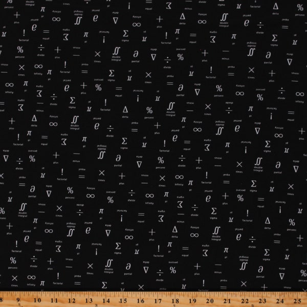 Math Fabric - Etsy