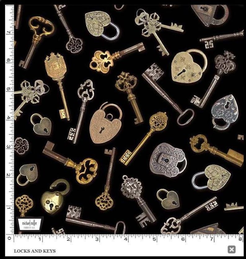 Cotton Locks and Keys Junk Journal Lockets Skeleton Key Vintage Michael ...