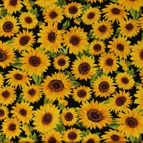 Sunflower Fabric by the Yard - Etsy