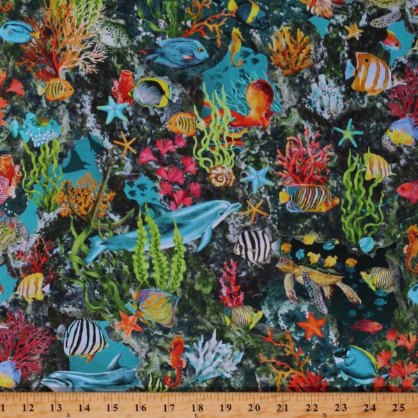 Seaweed Print Fabric - Etsy