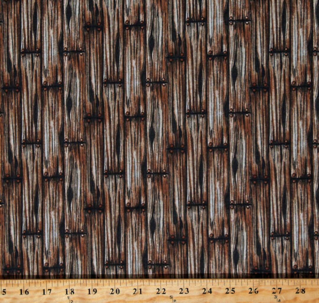 Cotton Barn Wood Grain Boards Planks Landscape American Honor Brown ...