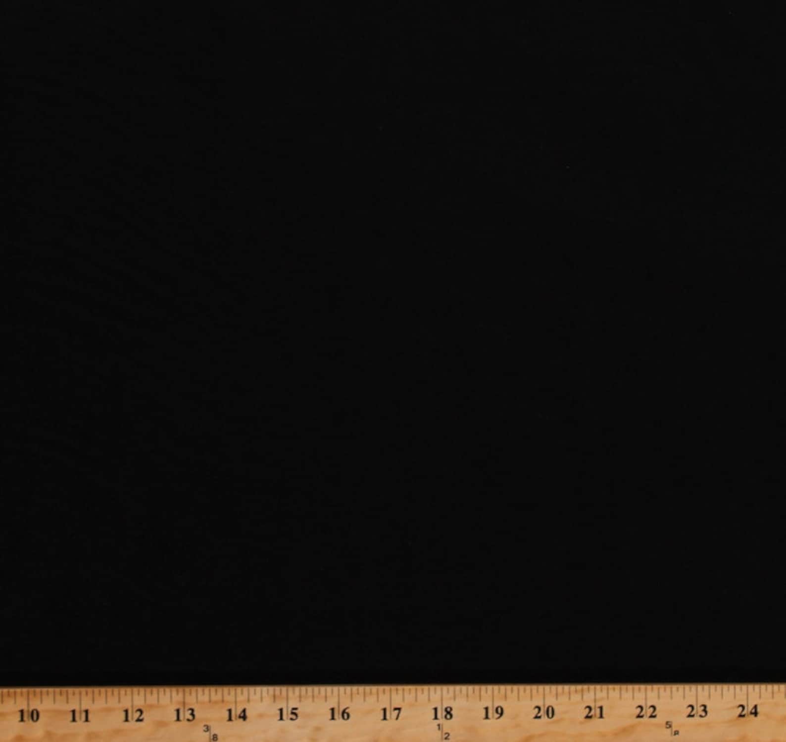 Flannel Black Solid Double Napped Festive Flannel Fabric by the Yard ...