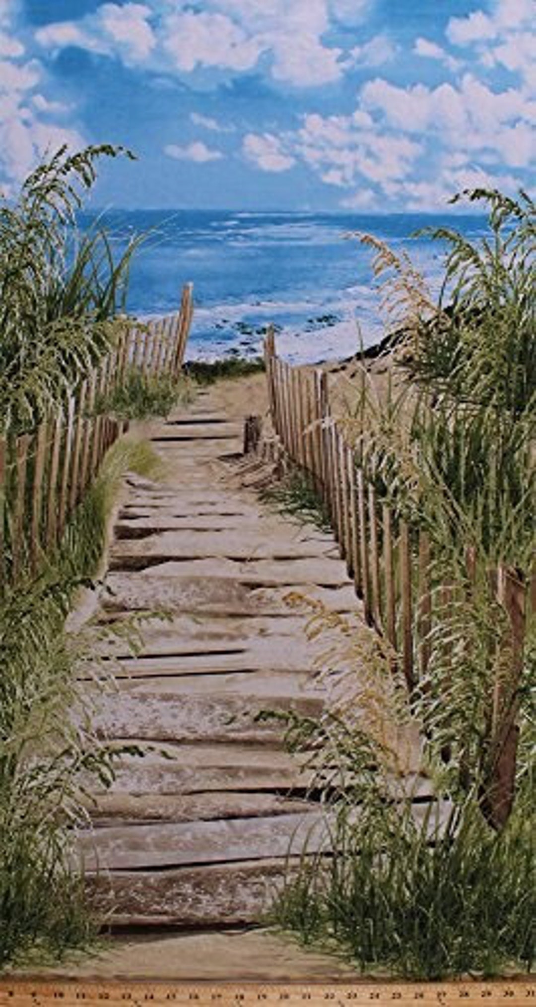 Beach Haven - 23.5in X 44in Panel Beach Walk Path Stairs Steps Sand ...