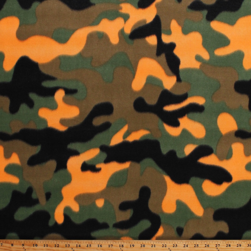 Hunter Orange Fabric - Etsy