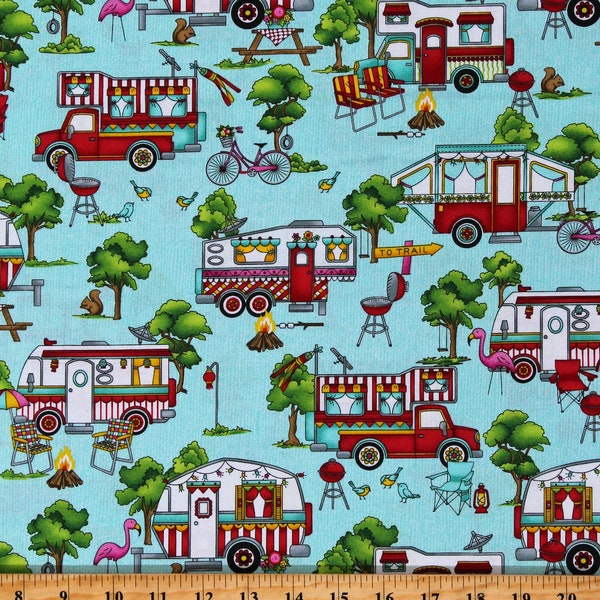 Camper Fabric - Etsy