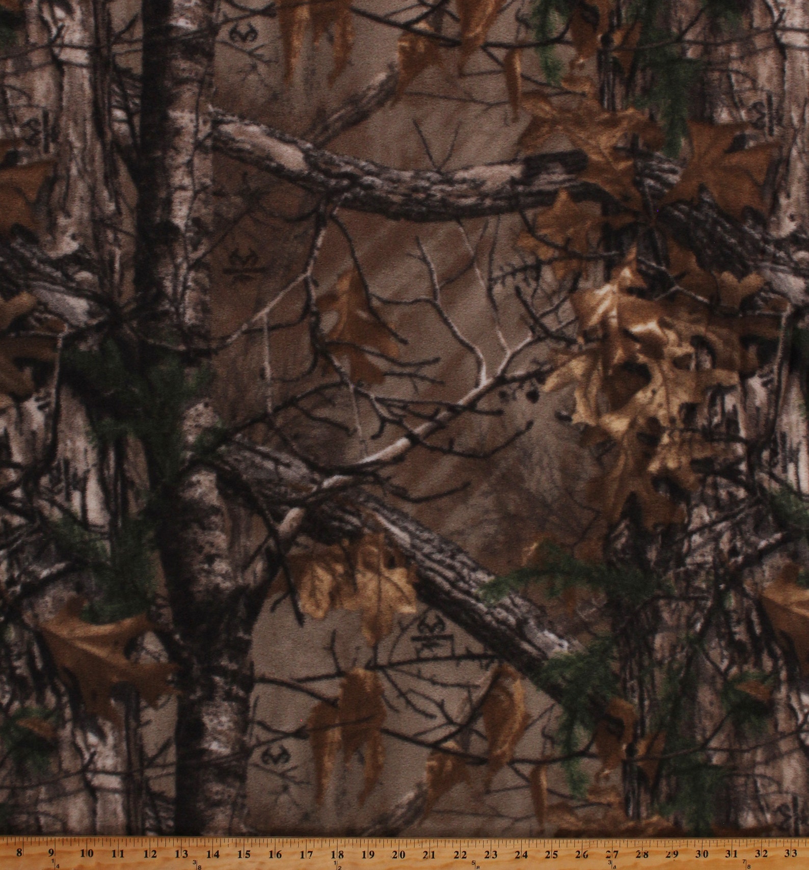 Fleece Realtree Camouflage Camo Hunting Hunters Trees Branches Woods ...