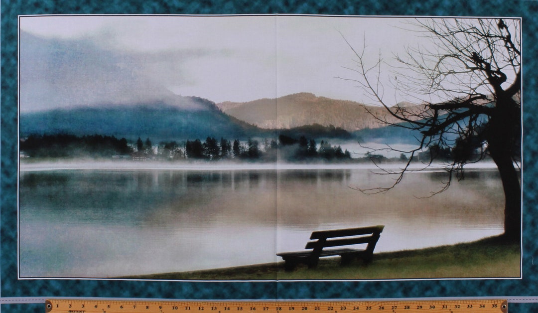 24 X 44 Panel Landscape Lake Lakeside Scenic - Etsy