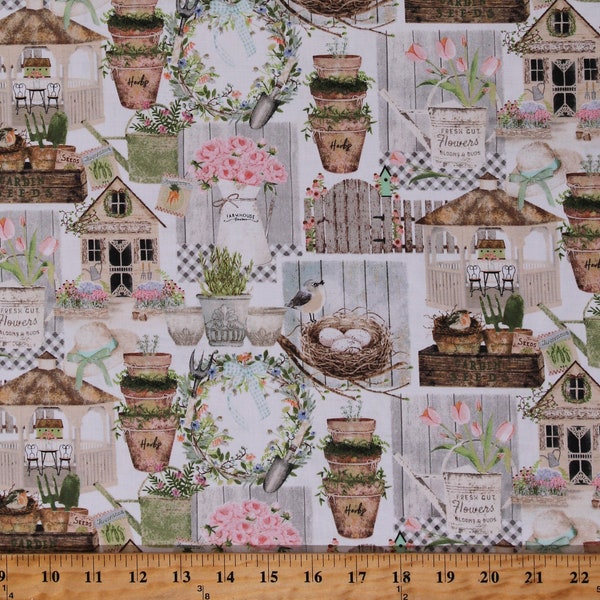 Farmhouse Fabric - Etsy
