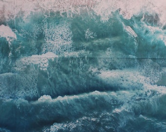 Blue Water Fabric | Etsy
