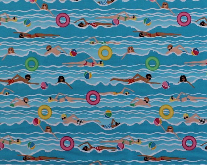 Cotton People Swimming Swimmers Beach Summer Vacation Beach Balls Ocean ...