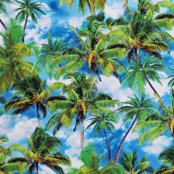 Palm Tree Fabric - Etsy