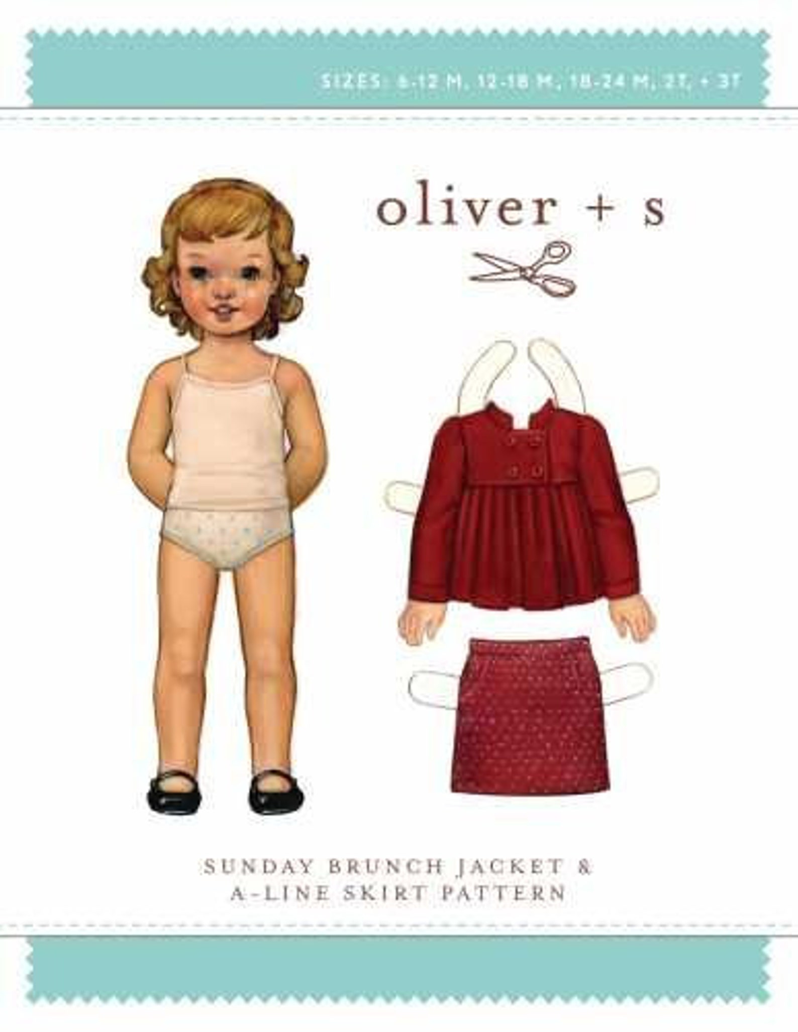 Oliver + S - Sewing Pattern Girls Sunday Brunch Jacket Coat and A-line ...
