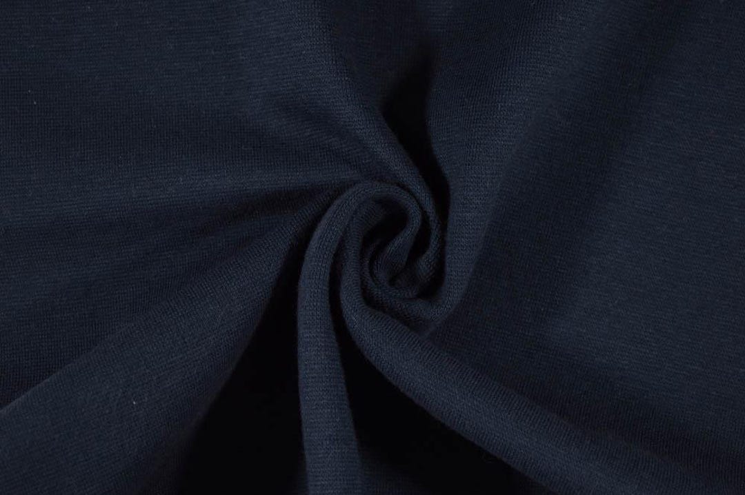 Tubular Stretch Ribbing Navy Blue 14" Wide Cotton/spandex Fabric by the ...