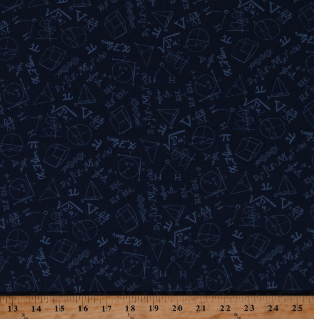 Cotton Math Equations Symbols Scientific Calculations Academic Figures ...