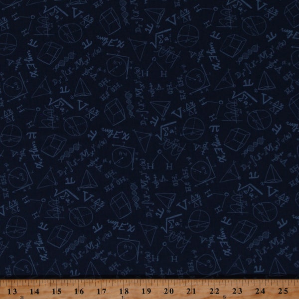 Math Fabric - Etsy