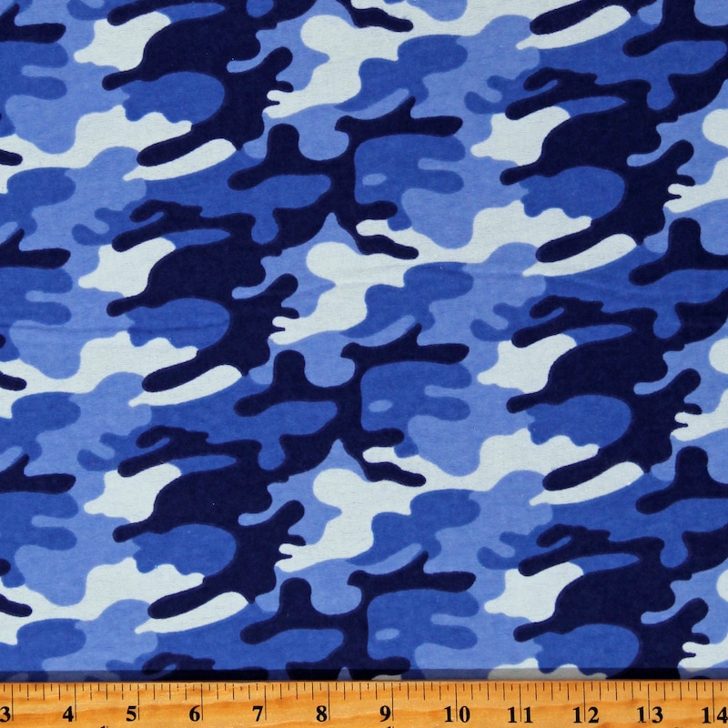 Blue Camouflage - Etsy
