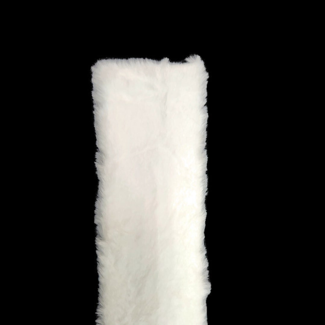 Fur Trim - 4" Wide White Fur Trims Faux Fake Fur Trimming by the Yard ...