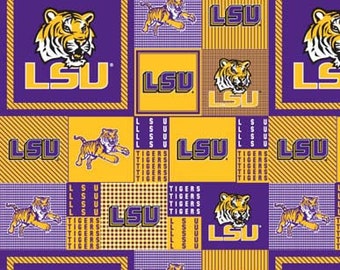 Lsu Football Fabric - Etsy