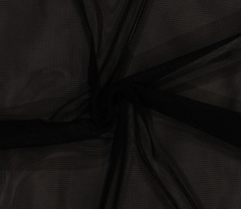 Black English Netting Polyester Mesh Net Fabric by the Yard (BLACK ...