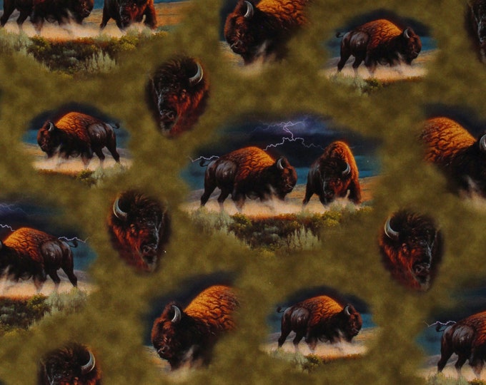 Buffalo Fabric Bison 1 by Jadegordon Buffalo Bison Southwestern Boho ...