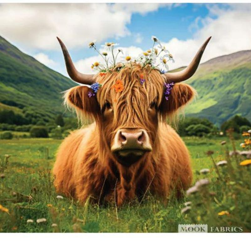 Highland Cow Fabric - Etsy