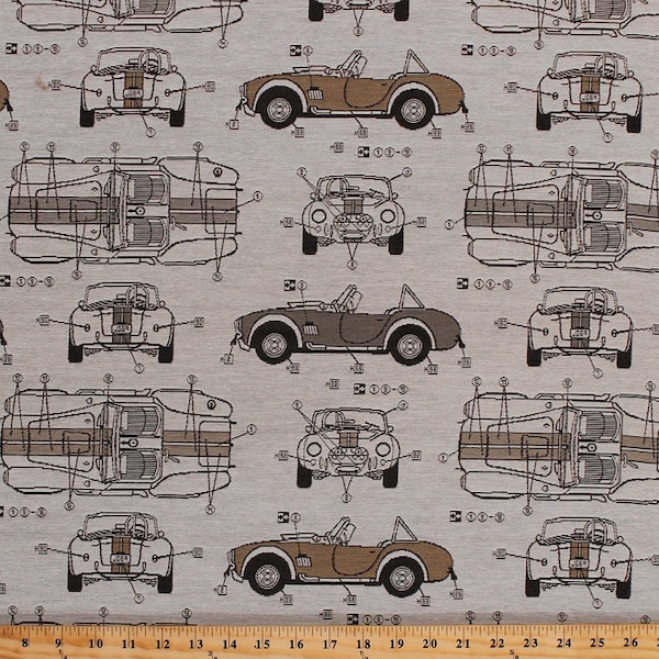 Vintage Car Fabric - Etsy