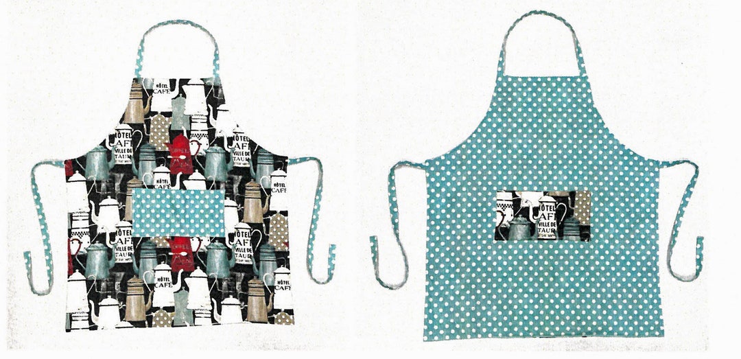 Apron Sewing Kit - Easy Reversible Adult Size Apron Baking Kitchen ...