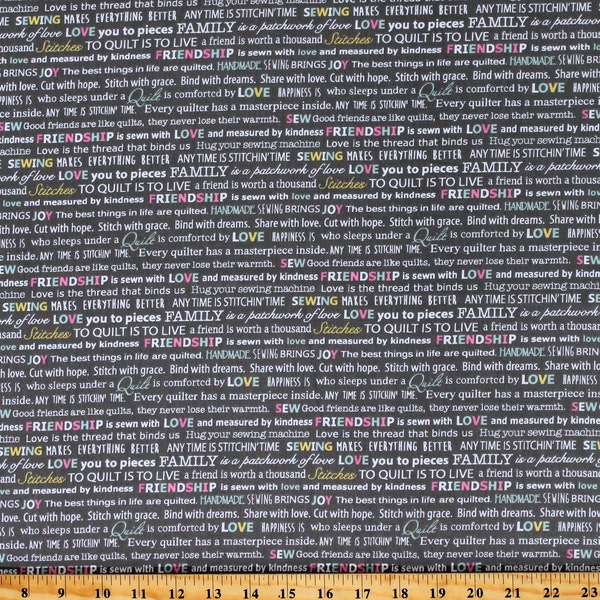 Fabric With Words - Etsy