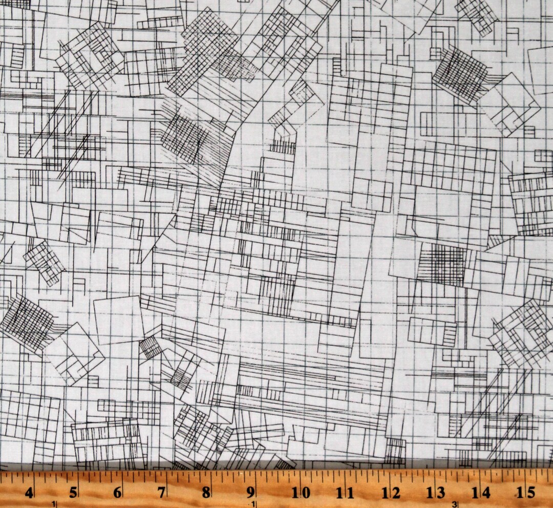 Cotton Blueprints Layout Floor Plans Drawings Gridlines Collection CF ...