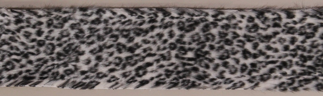 Leopard Fur Trim - 4" Wide Leopard Animal Print Apparel and Craft Fur ...