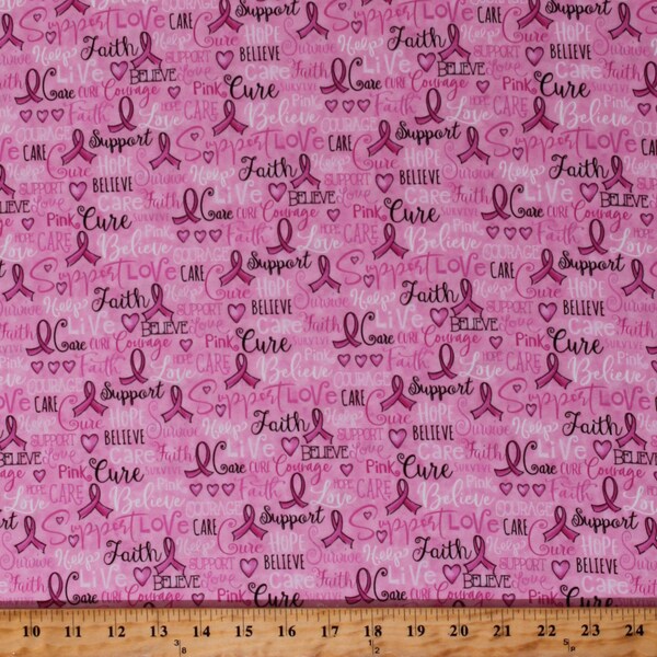Breast Cancer Fabric - Etsy