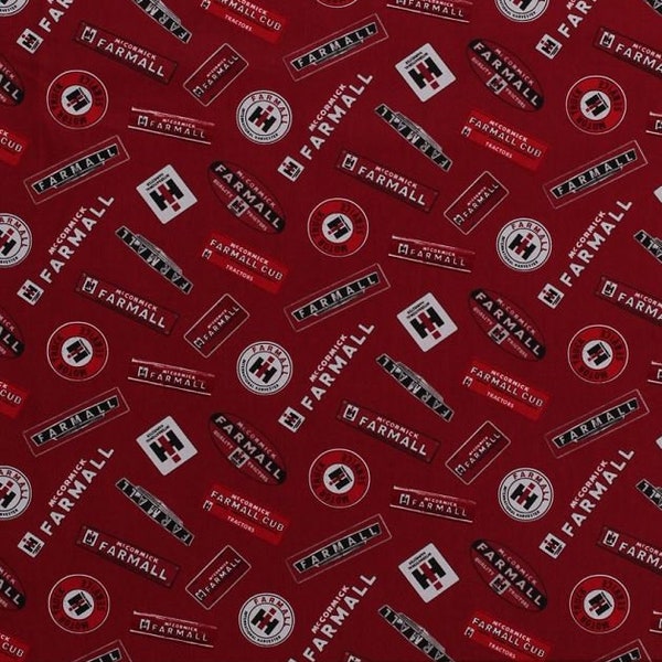 Farmall International Harvester Fabric - Etsy