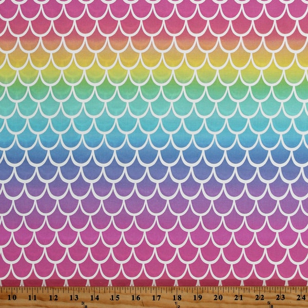 Fish Scale Cotton Fabric - Etsy