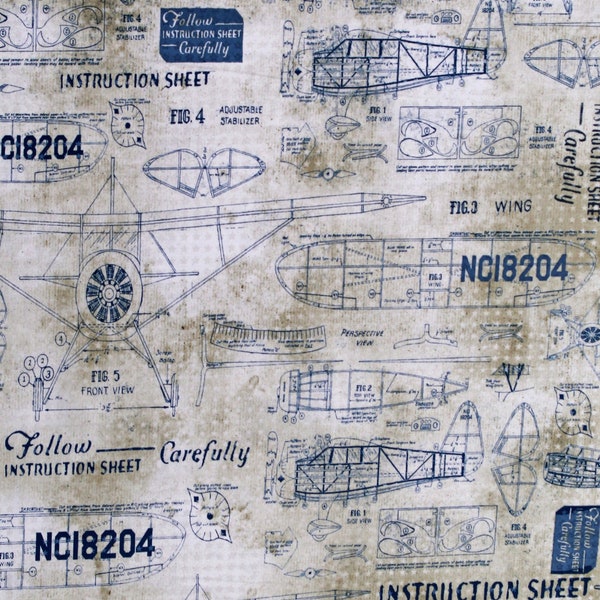 Airplane Fabric - Etsy