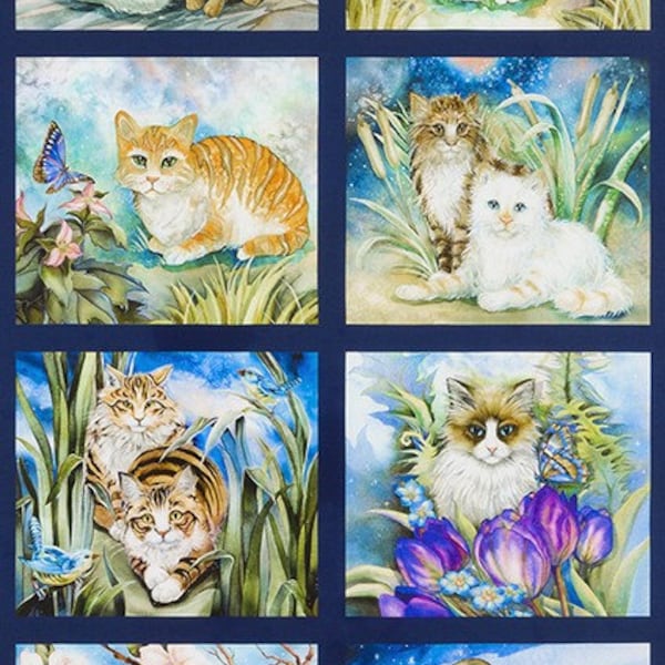 Fabric Panel Cats - Etsy