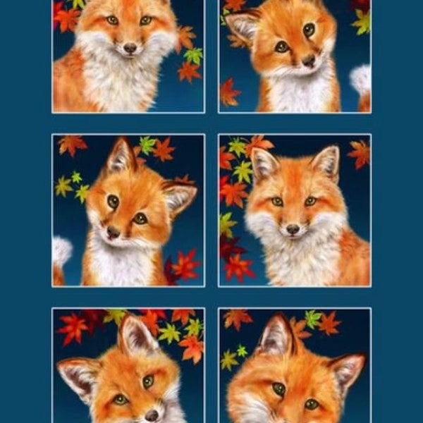 Fox Fabric Panel - Etsy