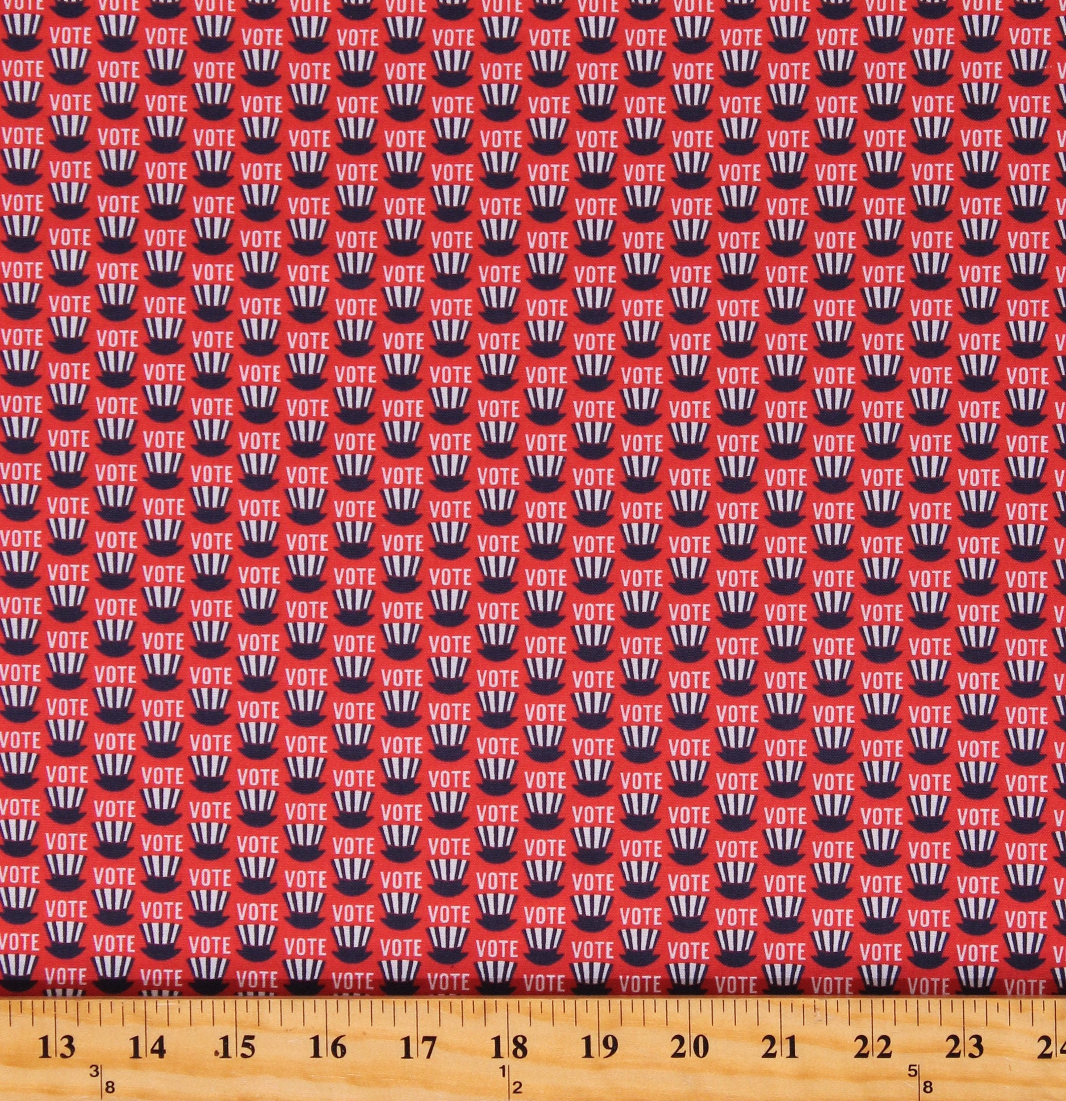 Cotton Voting Hats America Election Navy Blue White on Red | Etsy