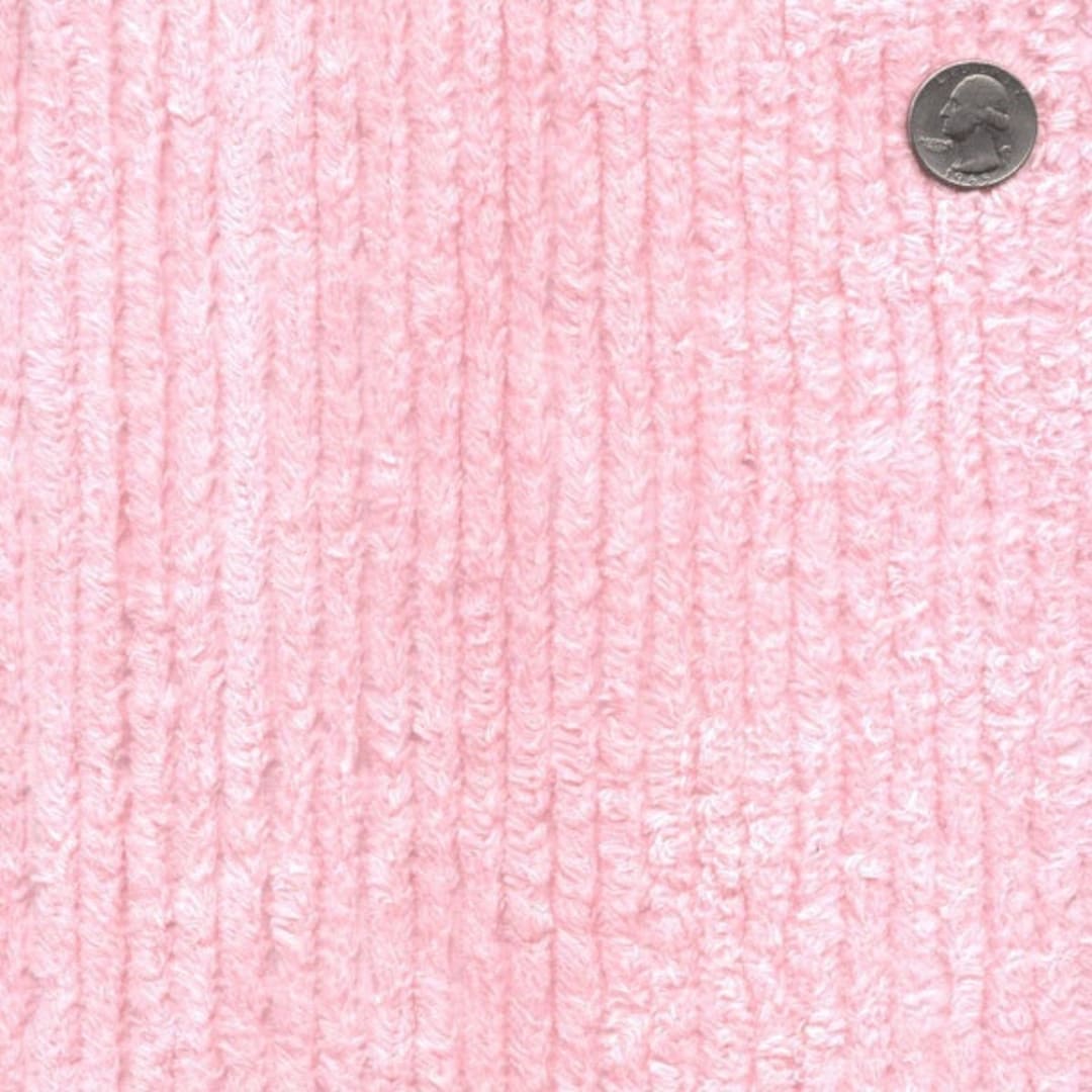 Terry Chenille Pink 57" Wide Cotton Fabric by the Yard (TC-0506-596 ...