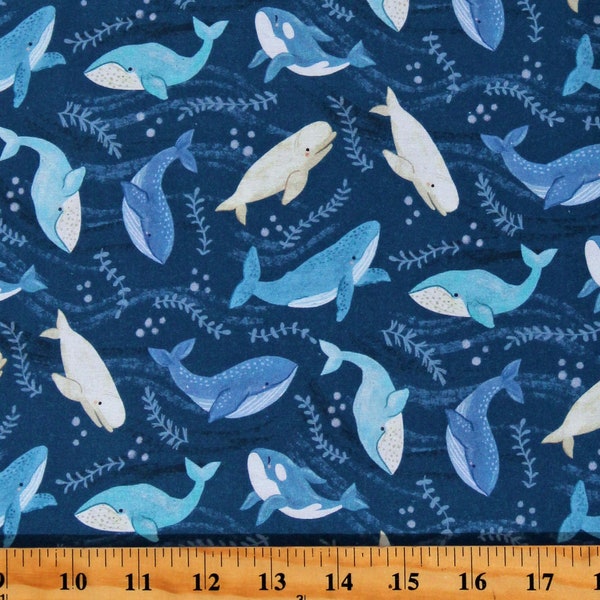 Whale Fabric - Etsy