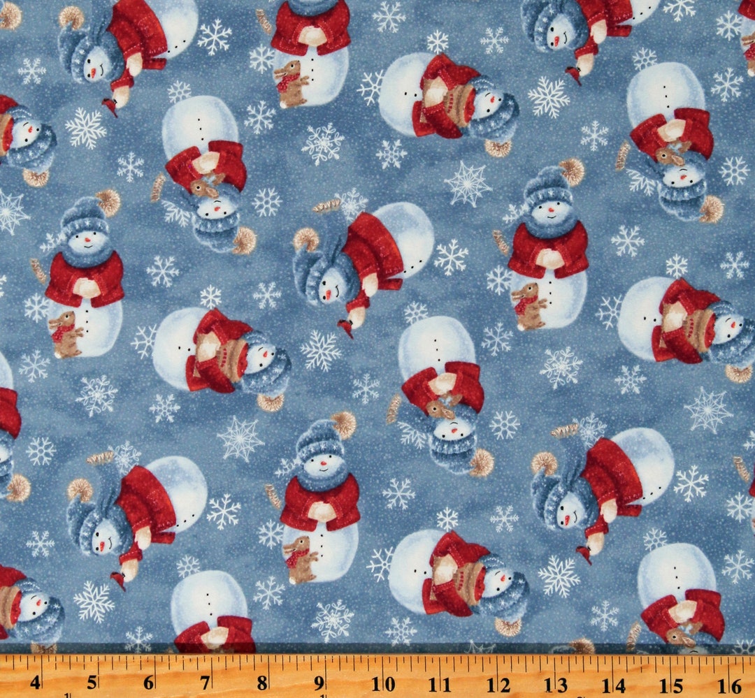 Flannel Snowman Toss Snowmen Winter Holiday Festive Little Donkey's ...